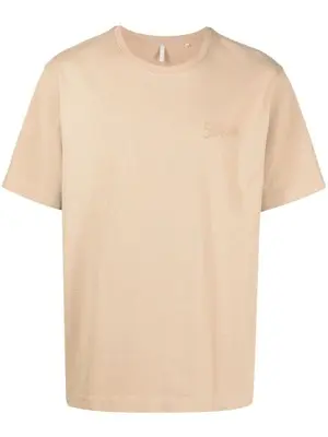 SUNFLOWER Graphic-print Organic-cotton T-shirt - Neutrals