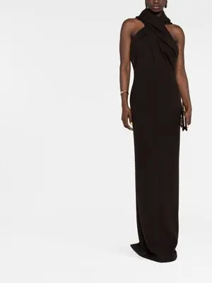 Saint Laurent Hooded Maxi Dress