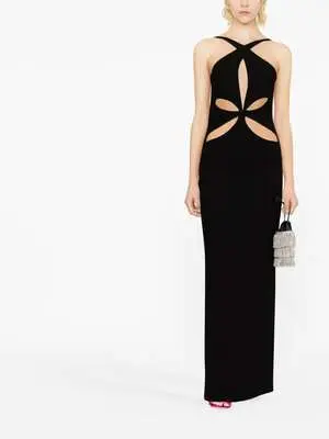 slim fit dress slacks Monot Pre Silk Crepe Long Dress – Balardi