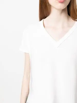 Kiton Short-sleeve Silk Blouse
