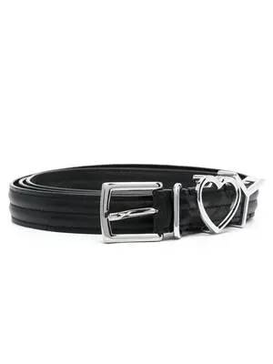 Y/PROJECT Y/Project Heart Buckle Leather Belt