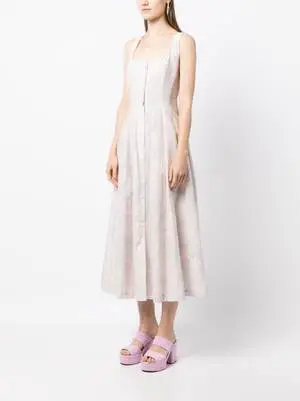 Philosophy Di Lorenzo Serafini Abstract-print Fluted Midi Dress