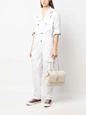 Moschino Heart Lock Shoulder Bag - Neutrals