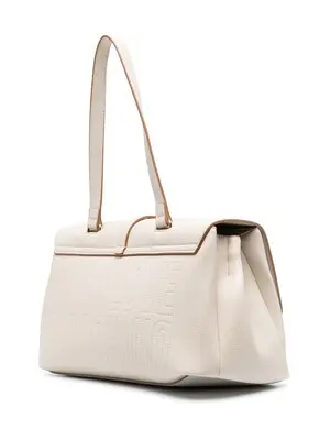 Moschino Heart Lock Shoulder Bag - Neutrals