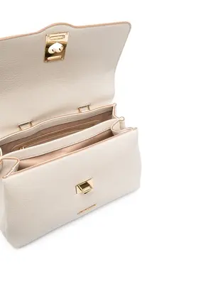Moschino Heart Lock Shoulder Bag - Neutrals