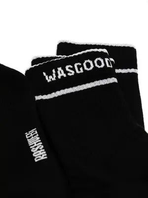 0711 TBILISI Three-pack Slogan Socks