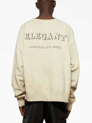 SAINT MXXXXXX Rose Print Crewneck Sweatshirt