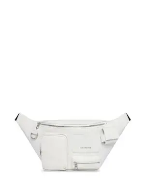 Balenciaga Superbusy Multi-Pocket Belt Bag In White - 50% Off
