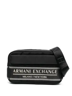 Armani Exchange Logo-print Textured Belt Bag
