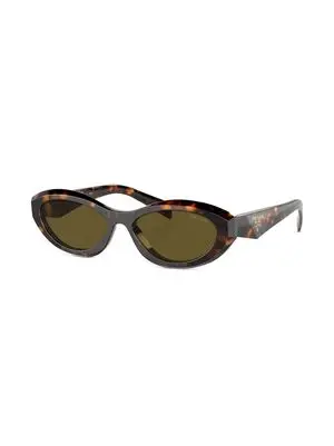 Prada Oval-frame Sunglasses - Green