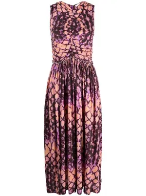 Ulla Johnson Sascha Ruched Midi Dress