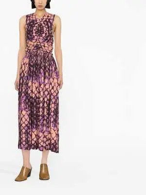 Ulla Johnson Sascha Ruched Midi Dress