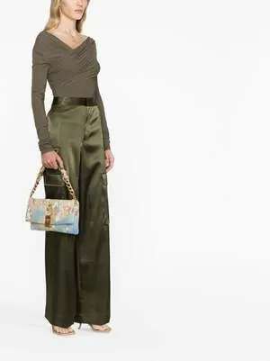 Balmain Small 1945 Sky-print Shoulder Bag
