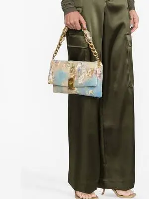 Balmain Small 1945 Sky-print Shoulder Bag