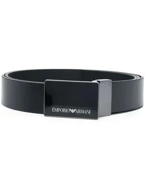 Emporio Armani Logo Belts For Men