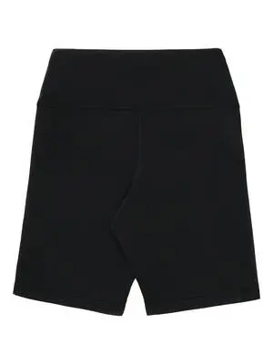 SPORTY & RICH N.02 Embroidered-logo Shorts - Black