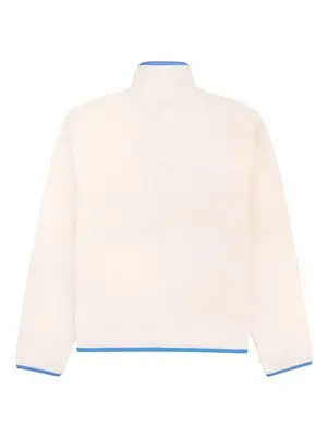 SPORTY & RICH Serif Logo-embroidered Polar Sweatshirt