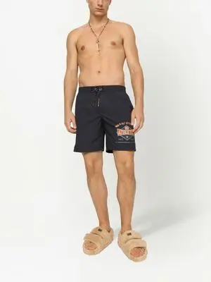 Dolce & Gabbana Athletic-print Swim Shorts