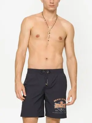 Dolce & Gabbana Athletic-print Swim Shorts