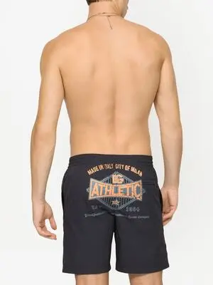 Dolce & Gabbana Athletic-print Swim Shorts