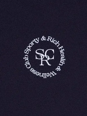 SPORTY & RICH Embroidered-logo Zip-up Jacket