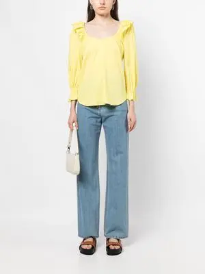 Paul Smith Ruffle-trim Cotton Blouse