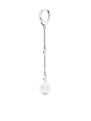 MARIA BLACK Star Pearl Drop Earring - Silver