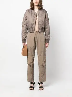 John Elliott Panel-detail Straight-leg Trousers - Brown