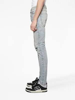 Amiri Mx1 Ripped Skinny Jeans - Blue