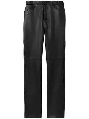 Proenza Schouler White Label Leather Straight-leg Trousers