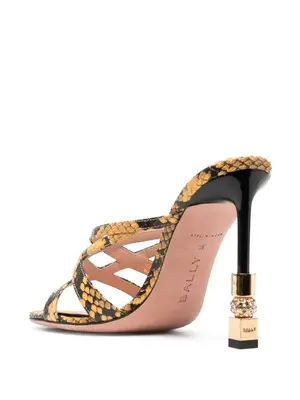 Bally 110mm Snakeskin-print Sandals