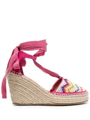 Missoni Zigzag Woven Espadrille Wedges