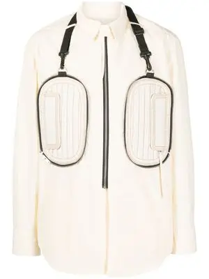 CRAIG GREEN Padded-pocket Detail Shirt - Yellow