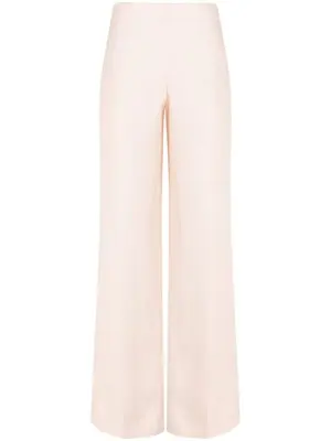 TWINSET Pressed-crease Palazzo Trousers - Pink