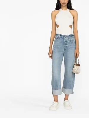Citizens Of Humanity Ayla Baggy Cropped Jeans - Blue