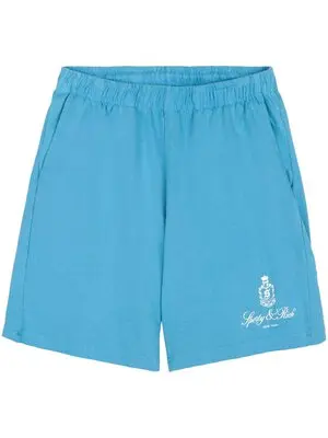 SPORTY & RICH Vendome Logo-print Shorts