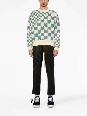 Rhude Racing Monogram-intarsia Jumper