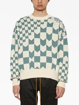 Rhude Racing Monogram-intarsia Jumper