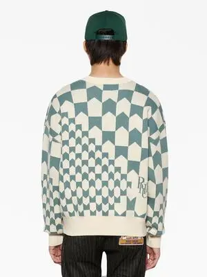 Rhude Racing Monogram-intarsia Jumper