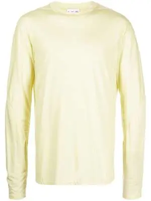 POST ARCHIVE FACTION Bias-cut Long-sleeve Top - Yellow