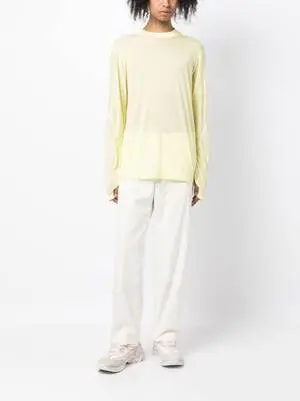 POST ARCHIVE FACTION Bias-cut Long-sleeve Top