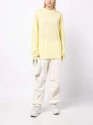 POST ARCHIVE FACTION Bias-cut Long-sleeve Top