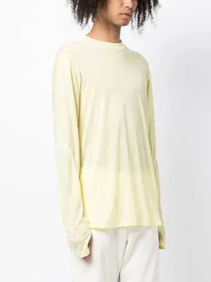 POST ARCHIVE FACTION Bias-cut Long-sleeve Top