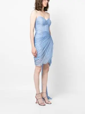 IRIS SERBAN Zay Strapless Draped Dress