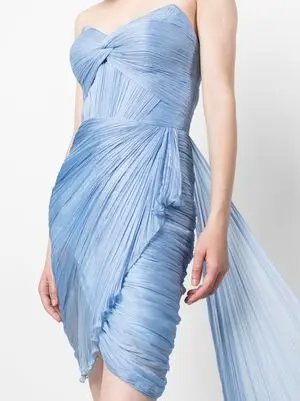 IRIS SERBAN Zay Strapless Draped Dress
