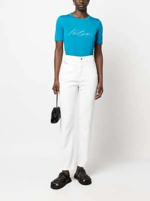 Kiton Jacquard Logo T-shirt