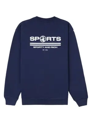 SPORTY & RICH Sports Logo-print Sweatshirt