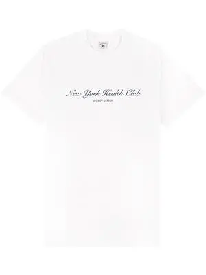 SPORTY & RICH Ny Health Club Cotton T-shirt - White