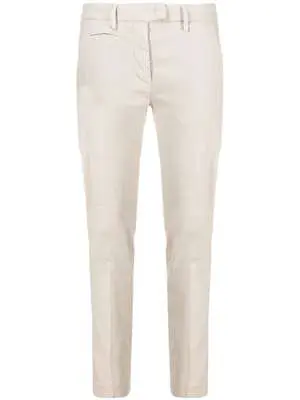 DONDUP Slim Cropped Trousers - Neutrals