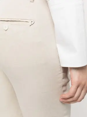 DONDUP Slim Cropped Trousers - Neutrals
